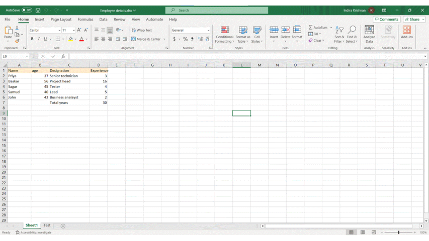 ExcelAutomation- ReadColumn | Robility Docs