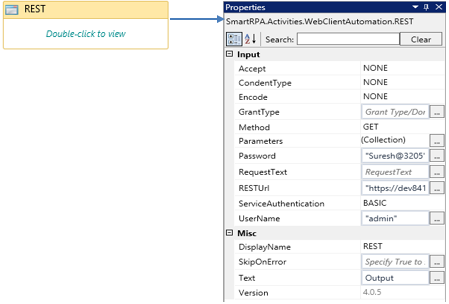 Web Client Automation - Rest | Robility Docs
